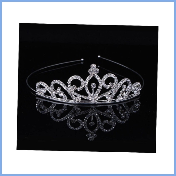 Accessories | 42 Elegant Silver Tiara Crown Headband Princess Birthdays ...